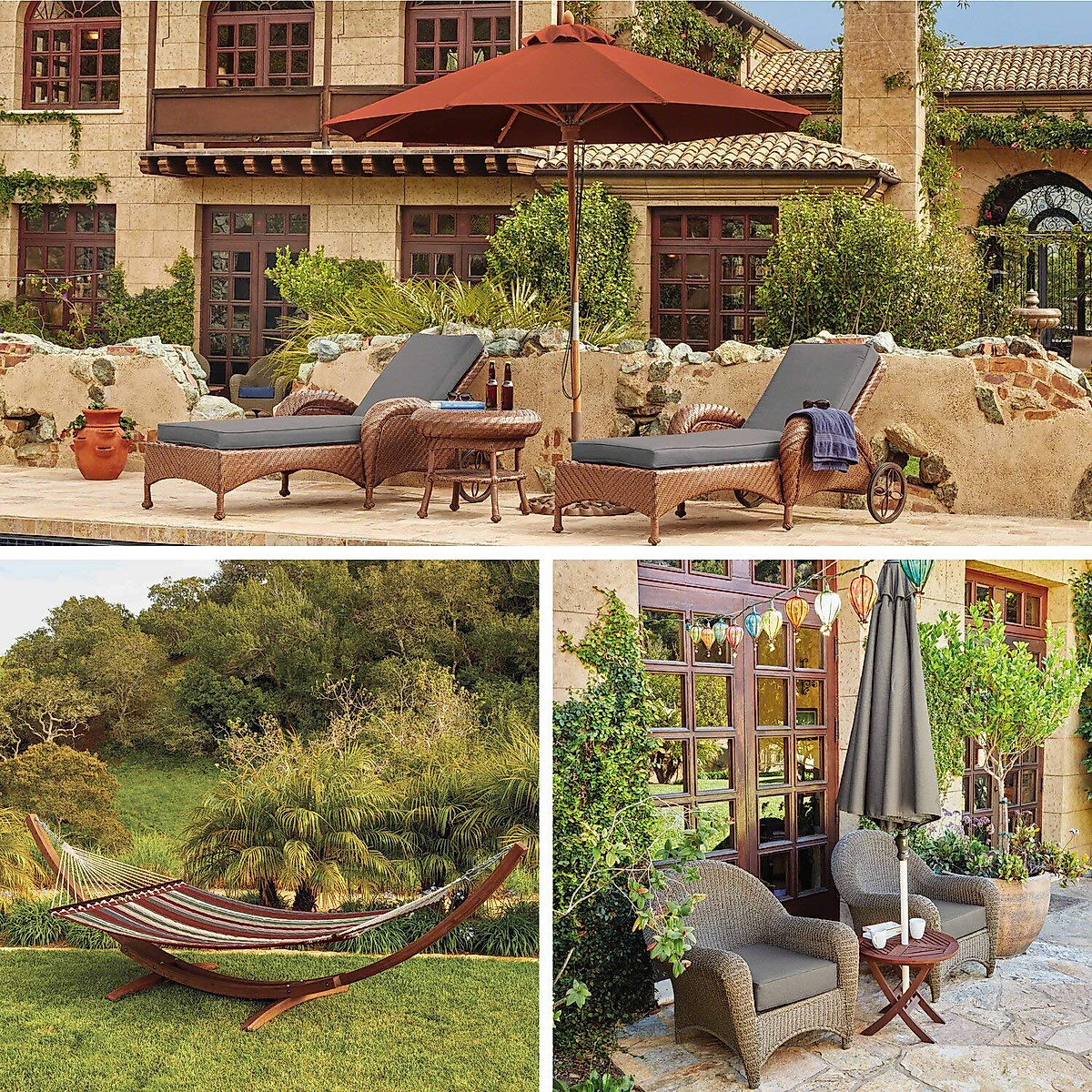 Classic Accessories Montlake Water-Resistant 21 x 21 x 5 Inch Square Outdoor Seat Cushion, Patio Furniture Chair Cushion, Light Charcoal Grey, Patio Furniture Cushion Covers