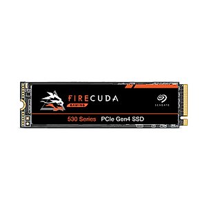 Seagate FireCuda 530, 4TB, Internal SSD, M.2 PCIe Gen4 ×4 NVMe 1.4, Transfer speeds up to 7300 MB/s, 3D TLC NAND, 5100TBW, 1.8M MTBF, for PS5/PC (ZP4000GM3A013)