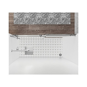 Elegant Kitchen and Bath SD101-6076PCH Frameless Shower Door 60 x 76 Polished Chrome