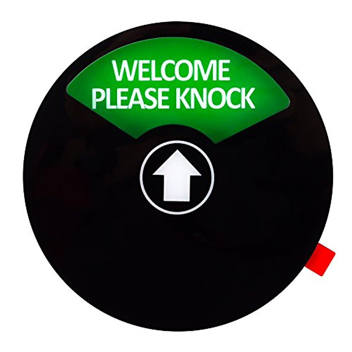Kichwit Privacy Sign, Do Not Disturb Sign, Out of Office Sign, Welcome Please Knock Sign, Office Sign, 5 Inch, Black