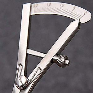 XIAN 3.5 Inch Adjustable Marking Gauge Mini Edge Press - Pitch Gauge DIY Leather Craft Tool, Precision Spring Dividers Calipers Compass Measuring Tools for Woodworking, Metalwork, Engineering