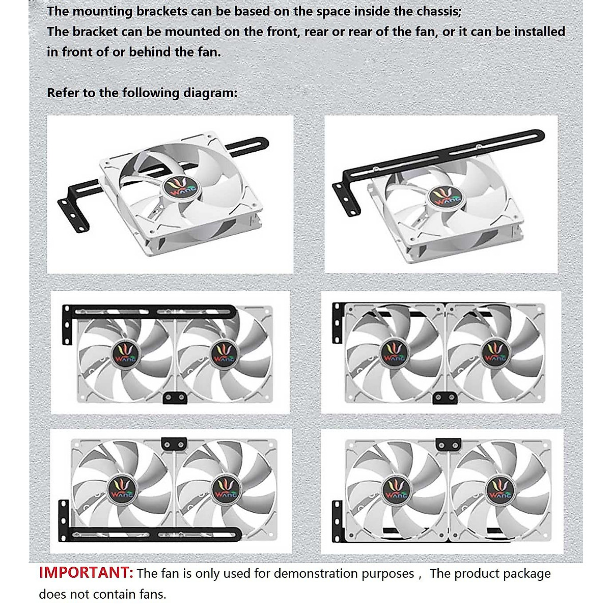 NOYITO Graphics Cooling Bracket Side-Blown North & South Bridge Vertical Cooling Bracket for PC DIY