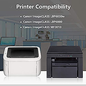 1 Black 125 | CRG-125 Toner Cartridge Replacement for Canon ImageCLASS LBP6030w LBP6000 MF3010 Printer,Sold by TopInk
