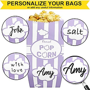 [100-pcs] 1 oz Lavender Popcorn Bags + [100-pcs] 1 oz Pastel Blue Paper Popcorn Bags - Customizable - Bundle