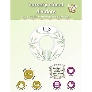 Mumsy Goose Baby Girl Clothes Dividers Nursery Closet Dividers Closet Organizers Botanical