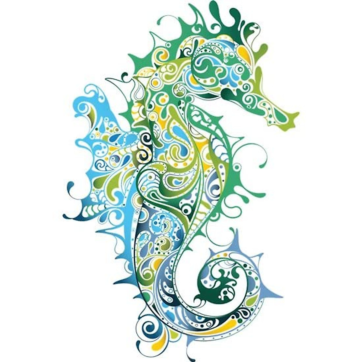 CafePress Paisley Seahorse Mugs Ceramic Coffee Mug, Tea Cup 11 oz