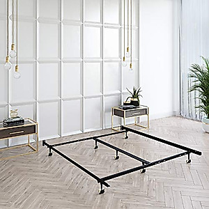 Classic Brands Hercules Universal Heavy-Duty Metal Bed Frame | Adjustable Width Fits Twin, Twin XL, Full, Queen, King, California King