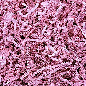 1/2lb Pink Crinkle Cut Paper Shred Filler in Resealable Bag. Great for Gift Basket, Wrapping, Cushion, Packing AtoZ Brand.