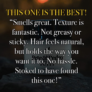 Pete & Pedro HAIR PUTTY - Strong Hold, Matte Finish, Low Shine Hair Clay for Men, Ideal for Hairstyling & Grooming Medium, Messy, & Shorter Hairstyles | Water soluble, As Seen on Shark Tank, 2 oz.