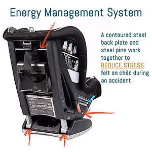 Peg Perego Primo Viaggio Convertible - Reversible Car Seat - Rear Facing for Children 5 to 45 lbs and Forward Facing for Children 22 to 65 lbs - Made in Italy - Atmosphere (Grey)