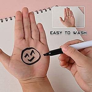Dabo&Shobo Dry Erase Markers, （80 Count, Black,Chisel Tip）-White Board Markers Dry Erase，Whiteboard Pens ，Very Suitable for Writing on The School、 Office 、Home Dry Erase whiteboard Mirror Glass