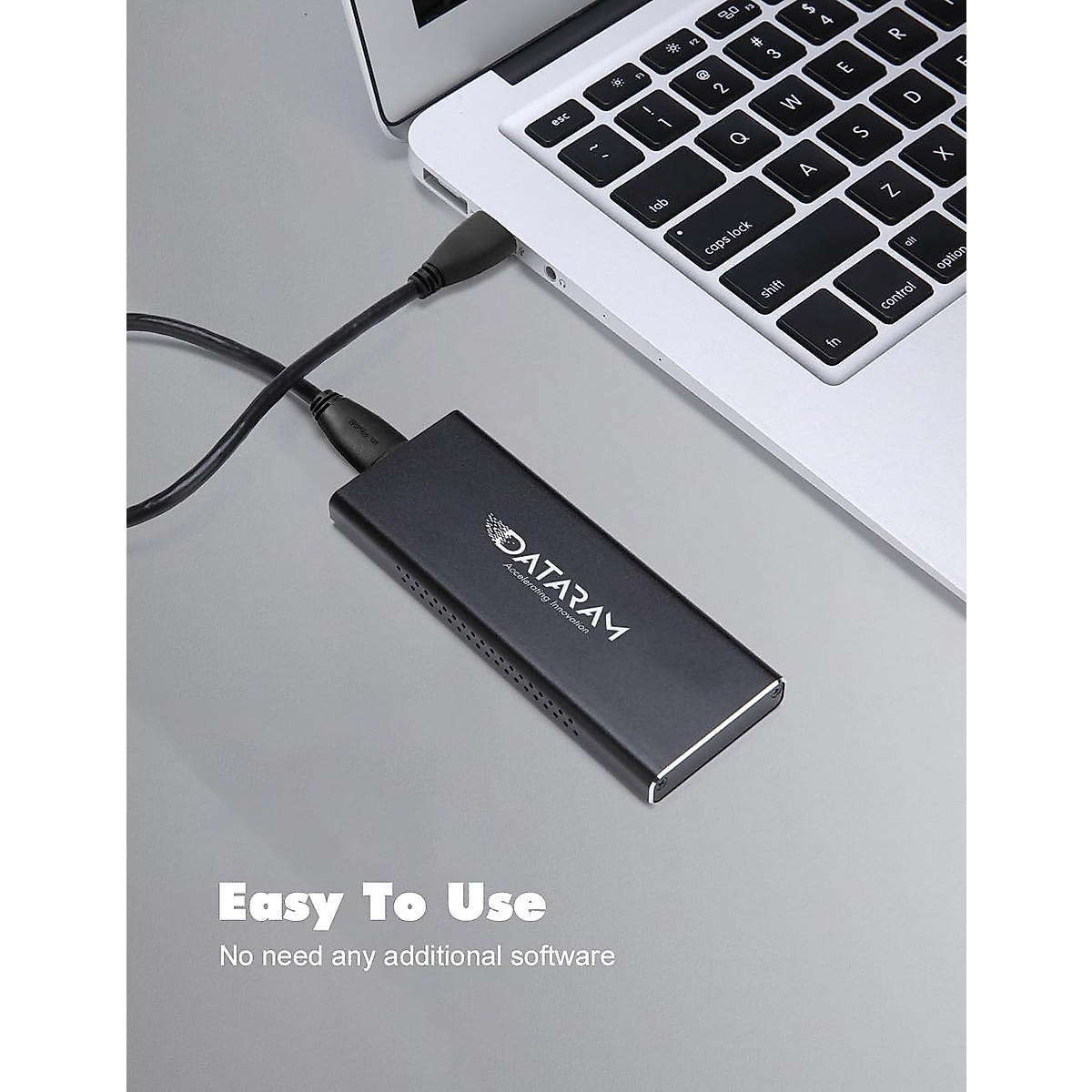 Dataram External SSD Enclosure for The for 11" & 13" MacBook Air Late 2010 Mid 2011 /A1370 A1369