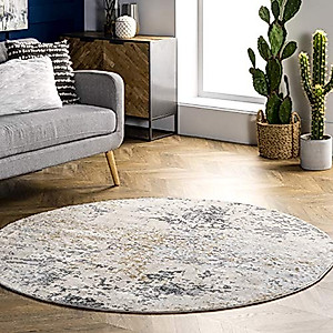 nuLOOM Abstract Contemporary Motto Runner Rug, 2' x 8', Beige