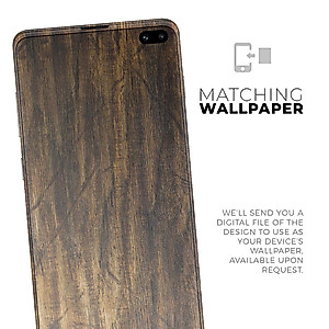 DesignSkinz Raw Wood Planks V4 Protective Vinyl Decal Wrap Skin Cover Compatible with The Samsung Galaxy S20 (Screen Trim & Back Glass Skin)