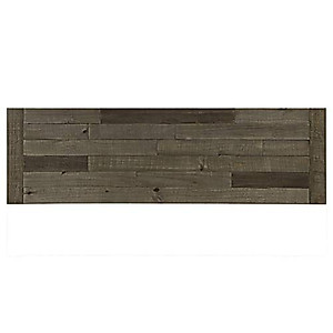 Roundhill Furniture Prato Two-Tone Wood Upholstered Dining Bench, Blue