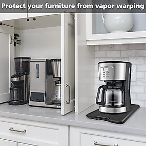 Appliance Caddy Sliding Tray with Smooth Rolling Wheels & Non-slip Pad, 16 Inch Pull Out Slider Tray for Coffee Maker, Blender, Air Fryer, Toaster, Aid Mixer, Kitchen Appliance