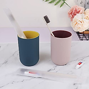 Xuezoioy Disposable Toothbrushes with Toothpaste,30 Pack Apricot Individually Wrapped Disposable Travel Toothbrushes Kit in Bulk for Homeless,Nursing Home,Hotel,Charity