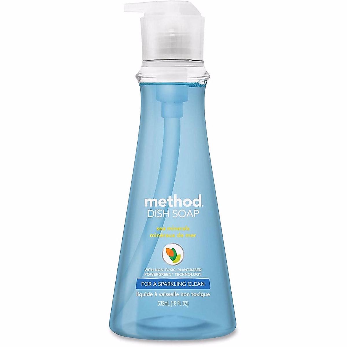 Method Dish Soap, Sea Minerals, Biodegradable Formula, Tough on Grease, 18 Fl Oz (Pack of 1)