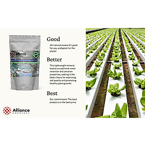 Organic Fine Vermiculite - 8 Quarts (1.5 LBS) - for Indoor Gardening - Soil Amendment - Soil Conditioning - Grow Media for Gardening - Hydroponics - Mushrooms - Alliance Chemical