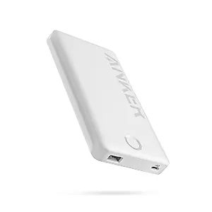 Anker Power Bank, 10,000mAh Portable Charger (PowerCore PIQ), High-Capacity Battery Pack for iPhone 15/15 Plus/15 Pro/15 Pro Max/14/14 Pro/Samsung/Pixel/LG (Cable and Charger Not Included)(White)