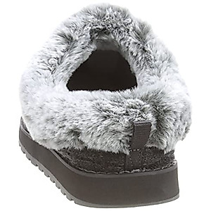 Skechers BOBS Women's Keepsakes - Ice Angel Slipper, Charcoal, 10 W US