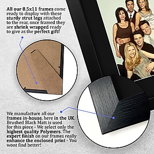 HWC Trading Friends Gifts USL Framed Printed Signed Autograph Picture for TV Show Fans - US Letter Size