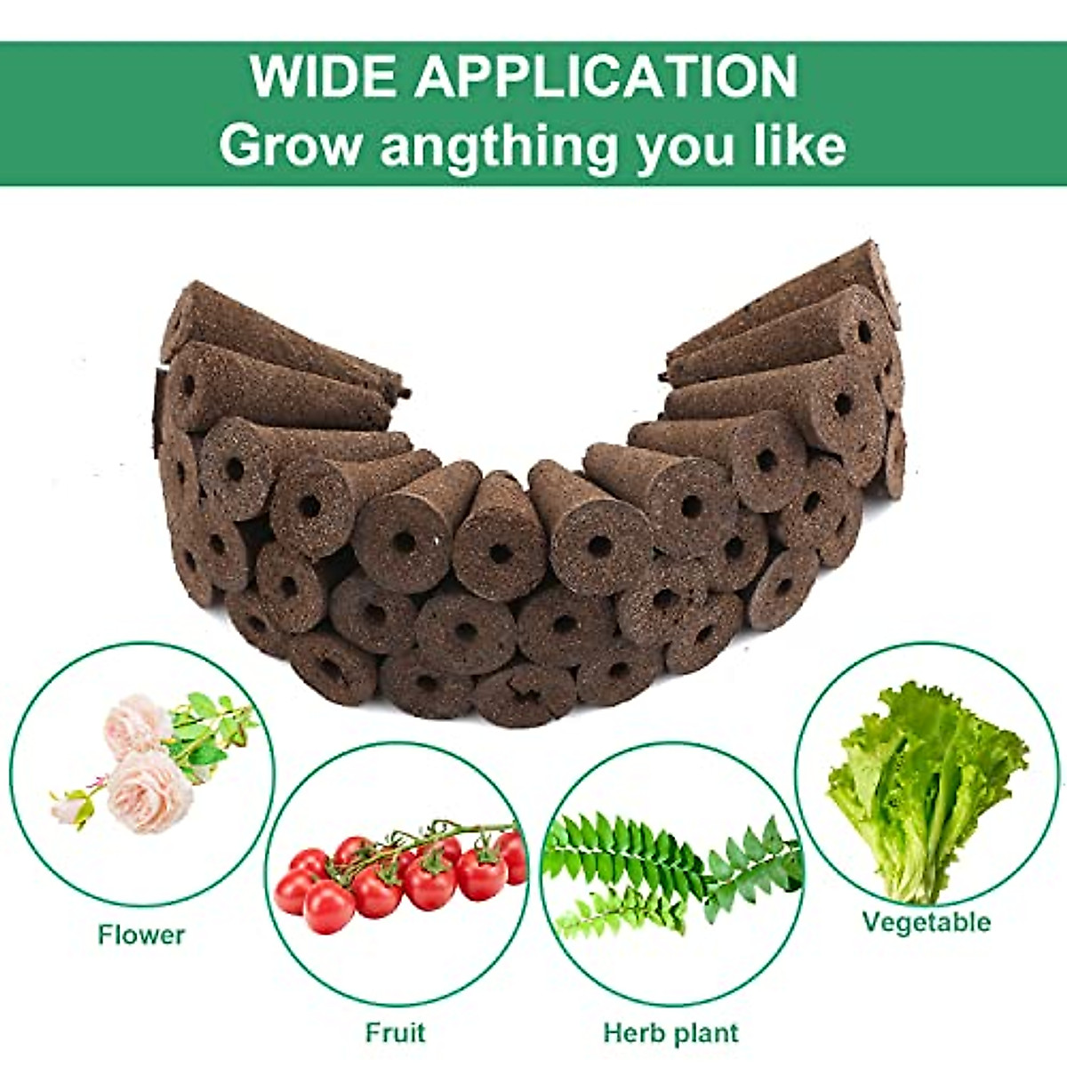 101pcs Seed Pod Kit, Grow Anything Kit Hydroponic Seed Kit Hydroponics Garden Accessories with 20 Grow Baskets, 20 Transparent Insulation Lids, 40 Grow Sponges, 20 Plant Labels