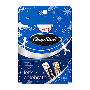 ChapStick Let’s Celebrate Holiday Lip Balm Gift Card Holder - 0.15 Oz (Pack of 2)