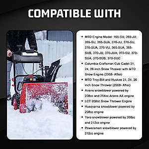 VORGENS 951-10645 751-10645 Electric Starter Snow Blower Engine Motor Compatible with MTD Troy-Bilt Huskee Craftsman Snow Thrower Engines Replace 951-10645A 751-10645A 951-10645B