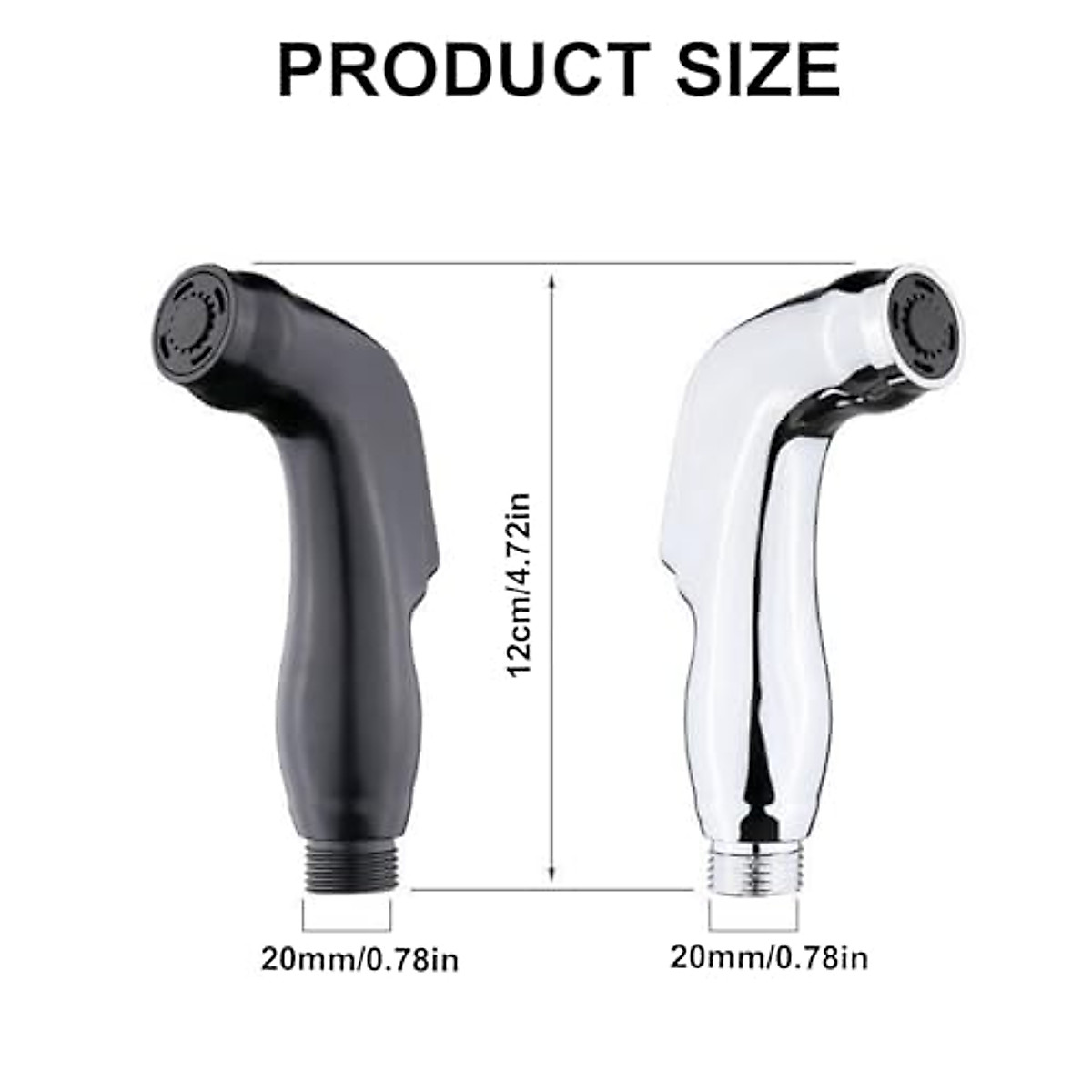 Ergonomic Handheld Bidet Toilet Sprayer ABS Not Pressure Female Cleansing Nozzle Comfortable Grip Bidet Sprayer Head