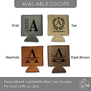 Personalized Can Cooler- Custom Name Monogram Gift - Personalized Can Cooler For Him - Custom Beer Can Sleeve - Beer Can Holder - Personalized Birthday, Anniversary, Father’s Day Gift