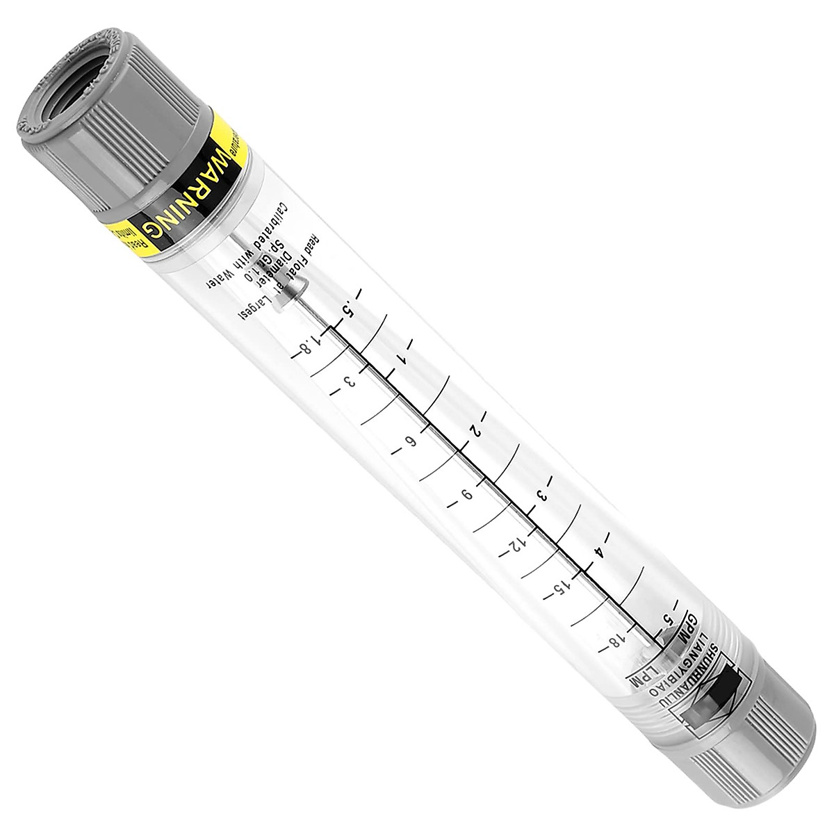 Fafeicy Tube Type Flow Meter, for Gas Liquid Pipeline Flow-Meter 0.5-5 GPM / 1.8-18 LPM Used in Water Industrial Field