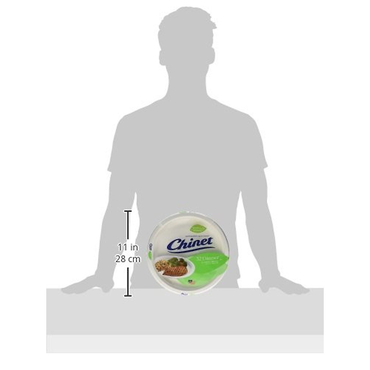 Chinet Classic White Dinner Plates, 32 ct