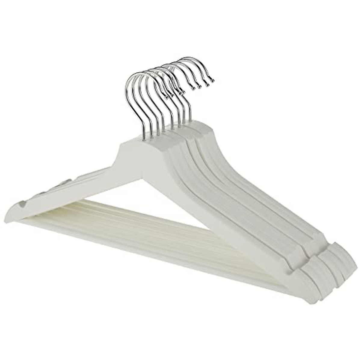 IKEA Hanger Wood Clothes Coat (8 Pack) White Bumerang