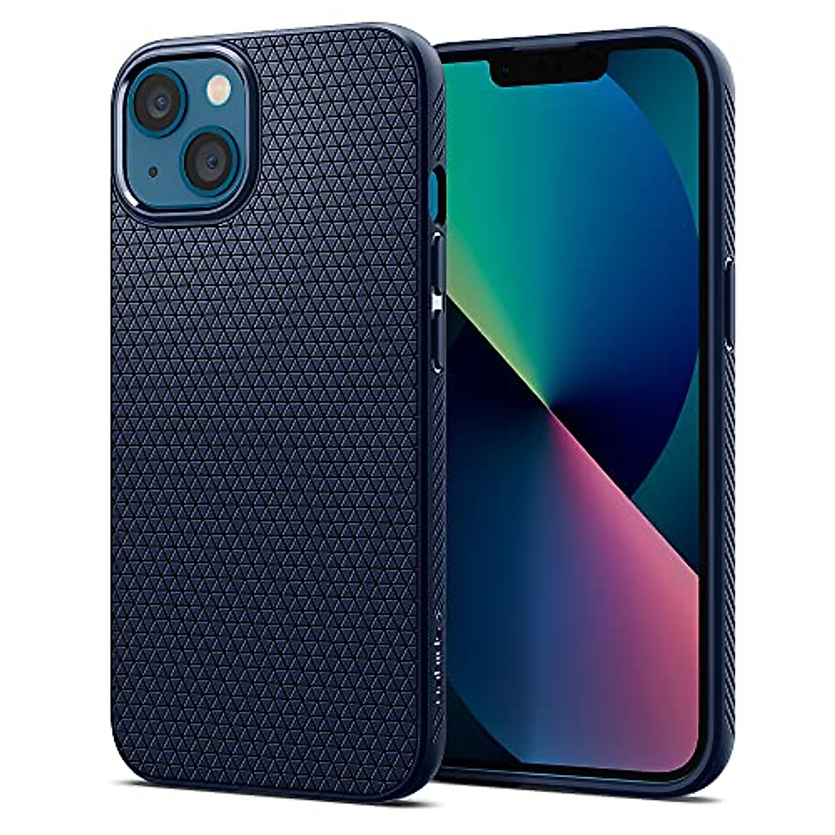 Spigen Liquid Air Armor Designed for iPhone 13 Case (2021) - Navy Blue