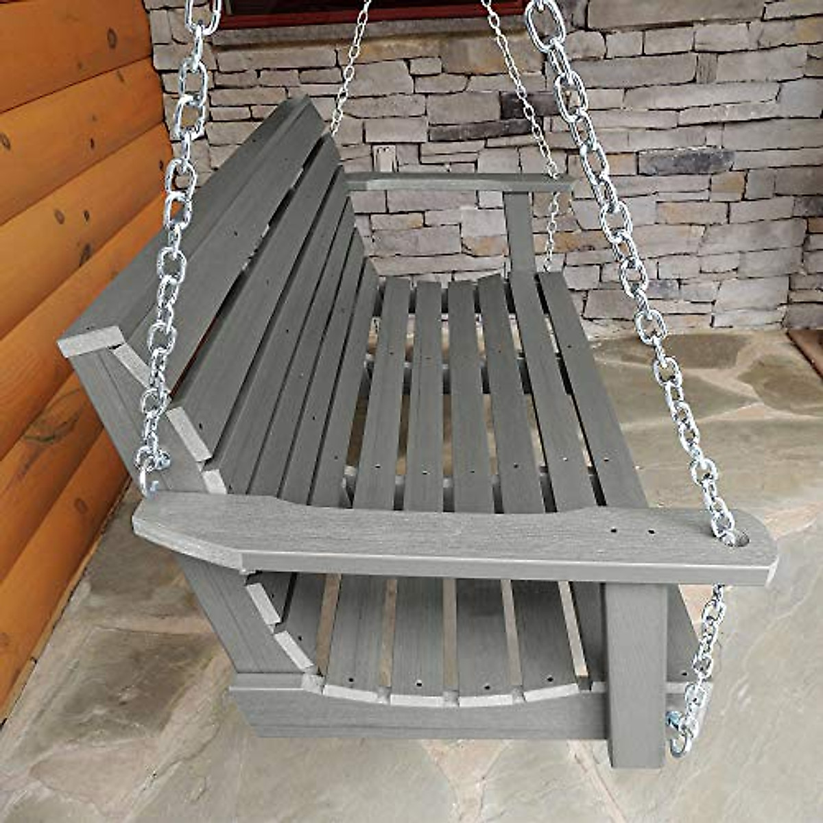 Highwood AD-PORW2-CGE Weatherly Porch Swing, 4 Feet, Coastal Teak