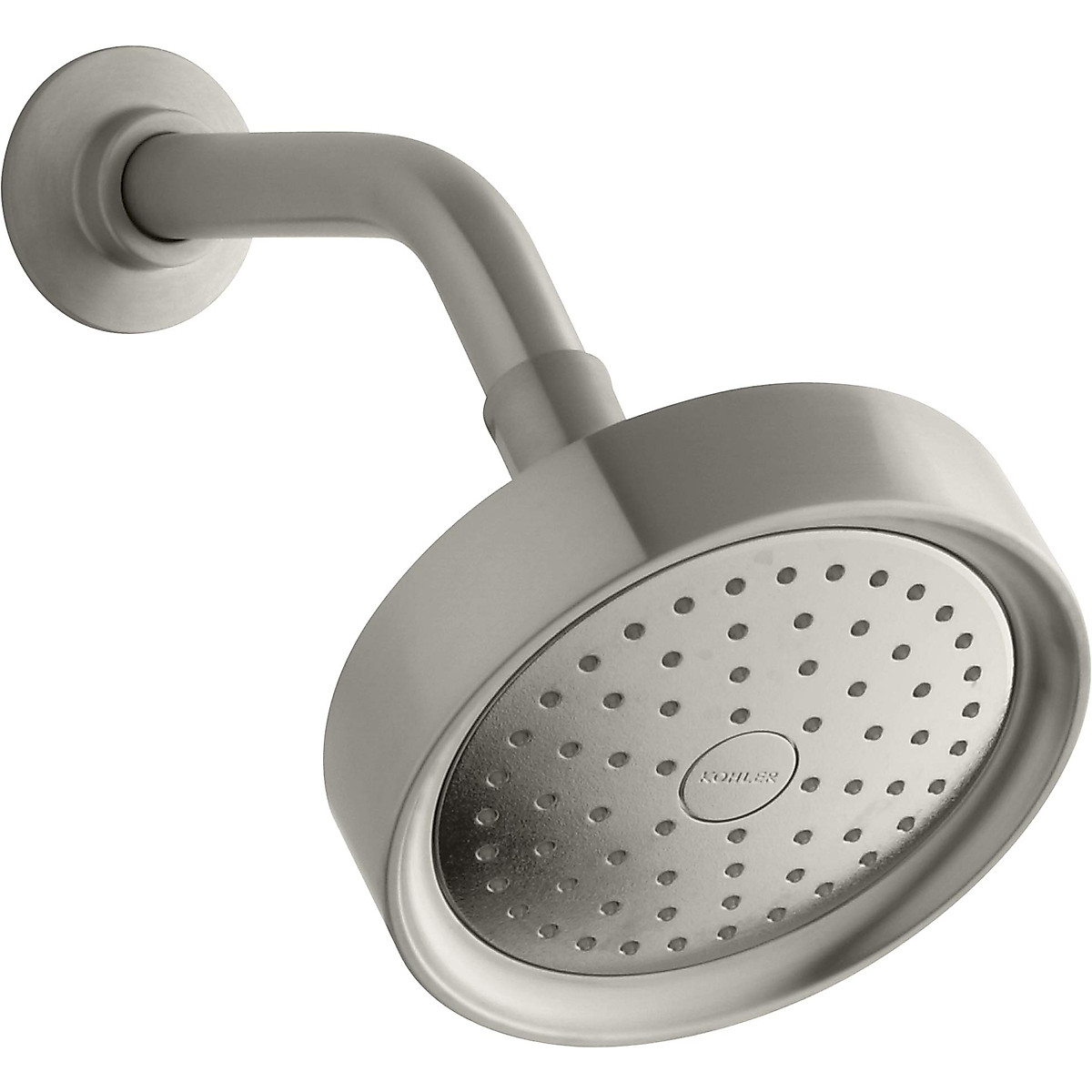 KOHLER K-7397-BN Showerarm and Flange, 7-1/2-Inch Long, Vibrant Brushed Nickel