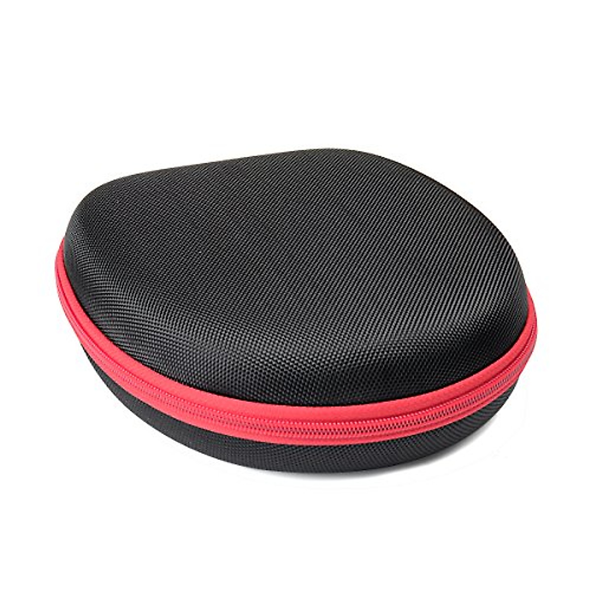 Headset Case for VXi BlueParrott B450-XT, B450-XT -204010-C, B350-XT, B250-XTS, C400-XT, Mesh pocket for cable, amplifier and other accessories, detachable wrist strap for easy carry, Black + red zip