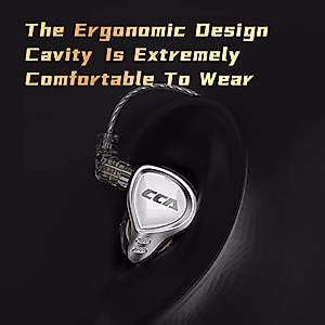 CCA CA16 PRO IEM Earphones 1DD+7BA Hybrid Driver in Ear Monitor Headphones HiFi Wired Earbud for Musicians Audiophiles Singers Music Lover