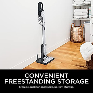 Shark CH963AMZ 2-in-1 Pet Pro Cordless Handheld Vacuum Ultracyclone System, Lightweight and Portable for Car and Home, Rechargeable, Washable Filter, XL Dust Cup, Crevice Tool & Scrubbing Brush, White