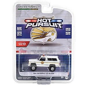 Greenlight 1:64 Hot Pursuit Series 44-1991 K5 Blazer - North Dakota State Patrol 43020-C [Shipping from Canada]