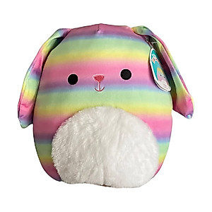 Squishmallows Official Kellytoy Easter Squad Squishy Soft Plush Toy Animal (11 Inch, Danya Rainbow Bunny)