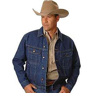 Wrangler Men's Unlined Denim Jacket, Antique Indigo, Medium