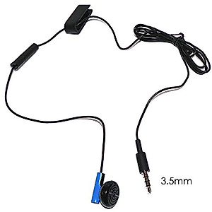 3.5mm Headset Earbud Earphone Earpiece with Microphone for PS4 Controller Headphones Replacement