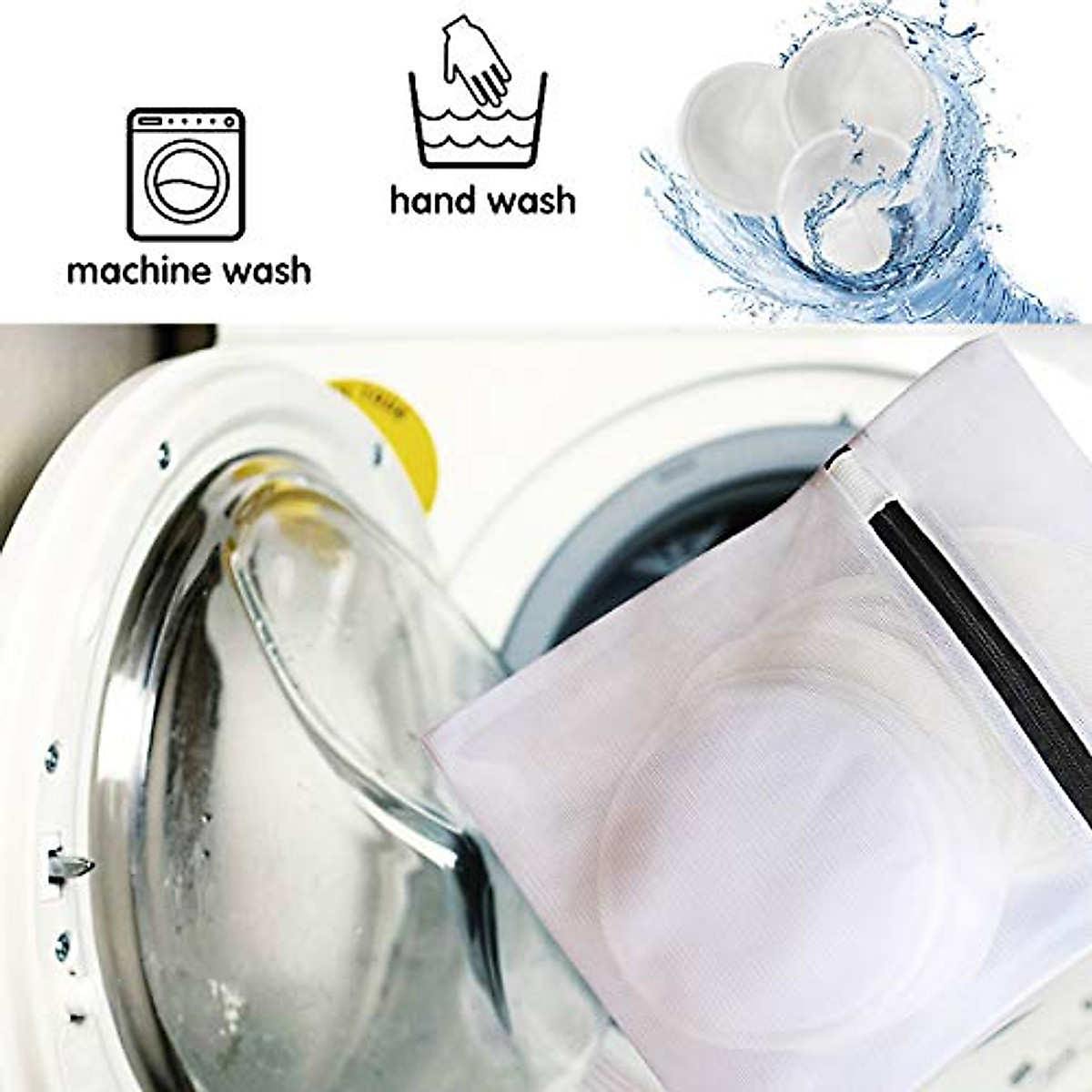 12pcs Bamboo Nursing Breast Pads with Laundry Bag - Contoured Leak-Proof Breastfeeding Nipple Pad for Maternity, Reusable Nipple Covers for Breast Feeding (Pastel Touch, 4.5 inch)