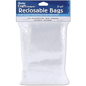 Darice, 100 piece, 3 by 4 inch, Reclosable Bags
