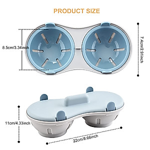 Egg Poacher Microwave Egg Cooker, 2 Cavity Edible Silicone Double Drain Poached Egg Cups, Microwave Egg Poacher Kitchen Cooking Gadgets