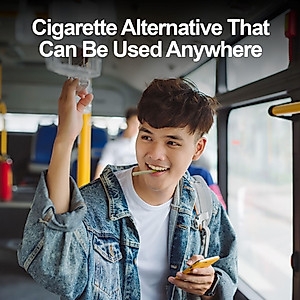 Natural Nicotine-Free & Tobacco-Free Smoking Alternative - Non-Electric Craving Relief, Quit Smoking Aid with Cigtrus (Fresh Spearmint)