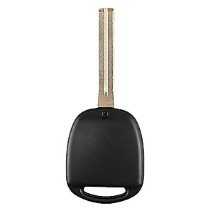 Beefunny Remote Car Key Shell 3 Button Uncut Key Fob Case for Toyota For Lexus ES300/IS400/RX300/RX400h Blade TOY48 48mm (2)