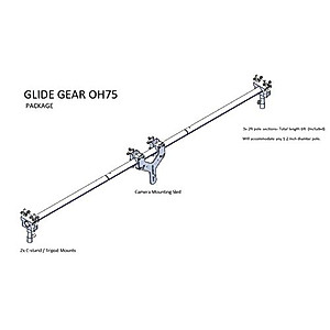 Glide Gear OH 75 Overhead Camera Pole Mount System